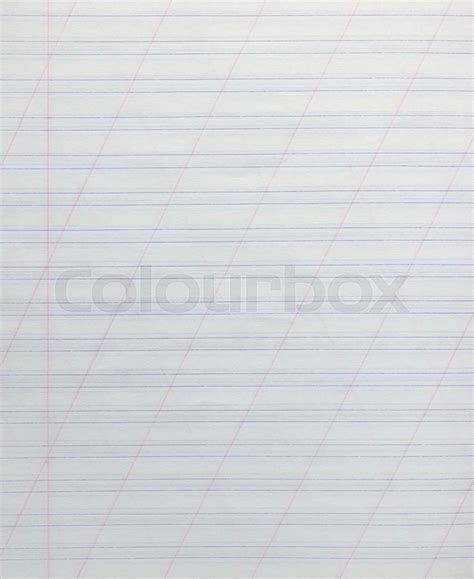 Lined Paper Sheet Stock Image Colourbox
