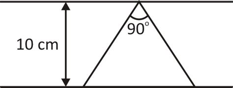 A Conducting Loop In The Shape Of A Right Angled Isosceles Triangle Of Height 10cm Is Kept