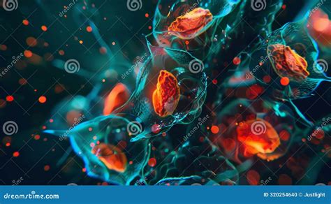 Fluorescence Microscopy Image Of Desmosomes In Action Allowing For The