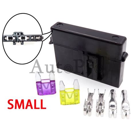 1 Set 2ways Car Blade Type In Line Fuse Holder Small Inline Fuse Box