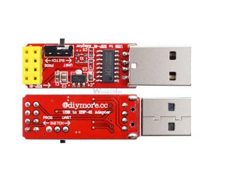 Ch340 Usb To Esp 01 Esp8266 Programmer Adapter With Switch Techbitshop