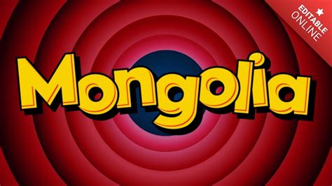 Mongolia Text Effect Generator