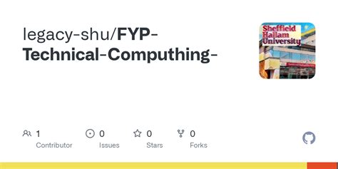Github Legacy Shu Fyp Technical Computhing