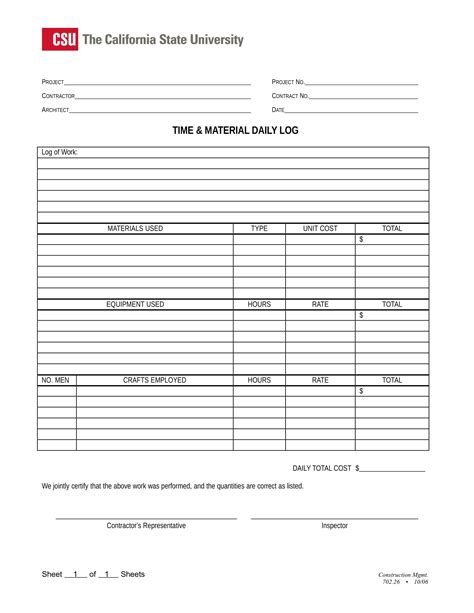 9 Time Log Examples To Download