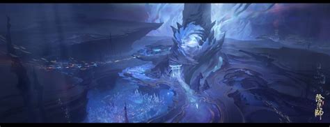 Artstation 【陰陽師onmyoji】千姬典藏外觀「海原藏心」概念设计