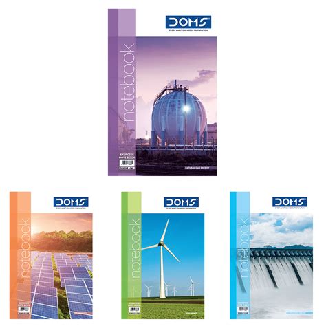 Doms Unruled Notebook Energy Series Doms