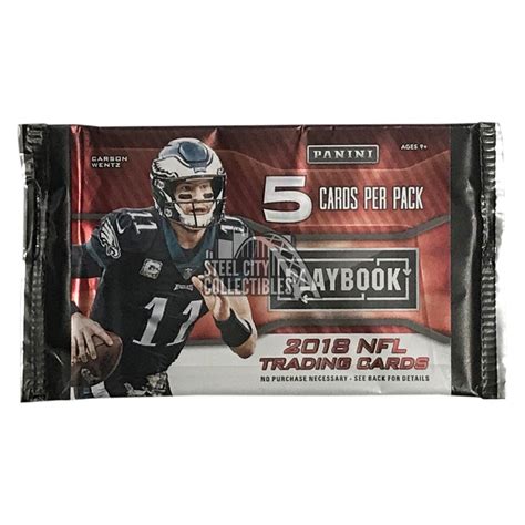 2018 Panini Playbook Football Retail Pack Steel City Collectibles