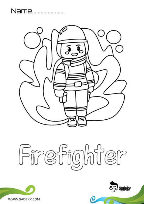 Free Community Helpers Coloring Pages For Preschool Sadeky Artofit