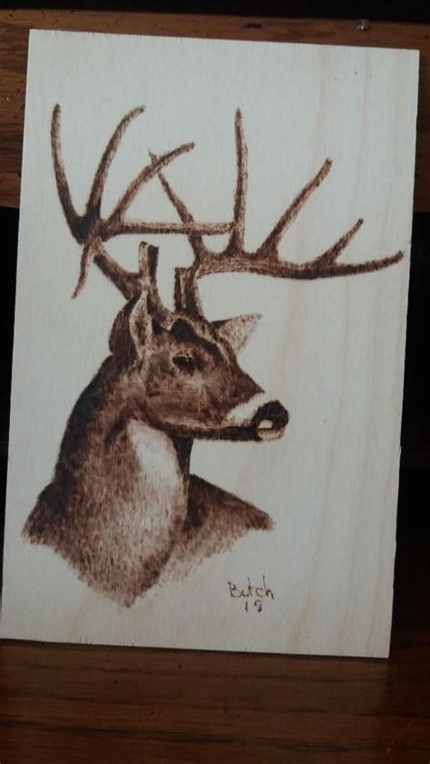 Deer Pyrography Wood Burning Stencils Wood Burning Patterns Wood