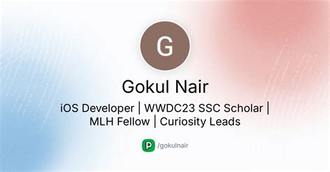 Gokul Nair Peerlist