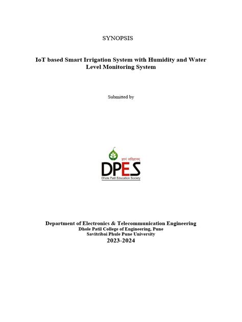 iot based smart irrigation system with humidity and water level