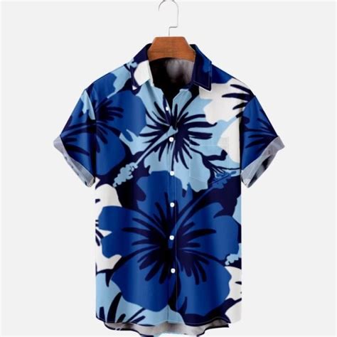 Chemise Hawaïenne Pour Homme Fashion Grande Taille Imprimée à Fleur à