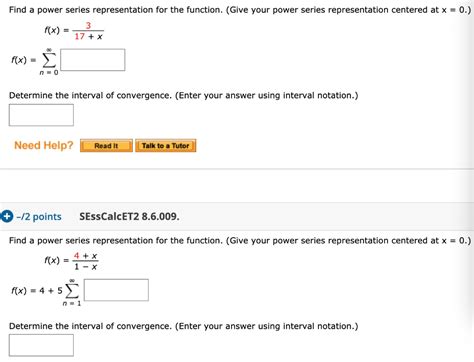 Solved Find A Power Series Representation For The Function Chegg