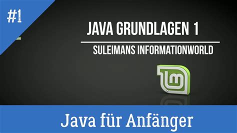 Java Für Anfänger Teil 1 Youtube