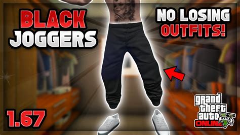 NO MOC Easiest Method On How To Get Black Joggers In Gta Online NO TRANSFER GLITCH