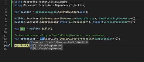 injected service is of wrong type when registered multiple times with