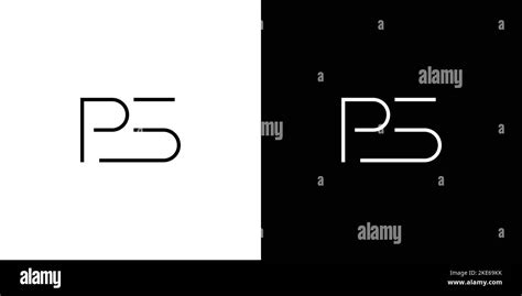 Simple And Modern Ps Initials Logo Design Stock Vector Image And Art Alamy