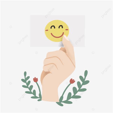 手拿著紙與微笑圖標 拿着纸 手 微笑素材圖案，psd和png圖片免費下載