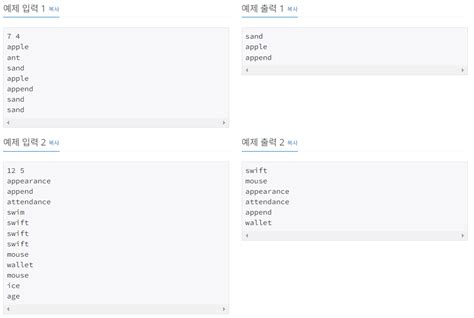 백준boj C 20920번 영단어 암기는 괴로워