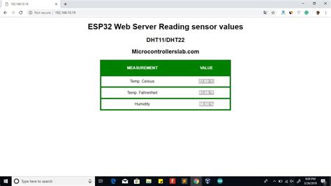 Esp32 Dht11dht22 Web Server Using Arduino Ide ESP32 DHT11 DHT22 Web