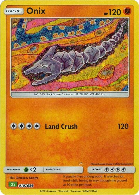 Onix Trading Card Game Classic Pokemon