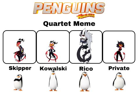 Penguins Of Madagascar Cast Meme Helluva Boss By Maxtop9002 On Deviantart