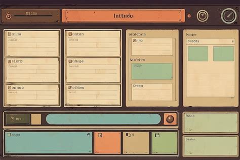 Retro User Interface With Window Box And Folders Premium Ai Generated