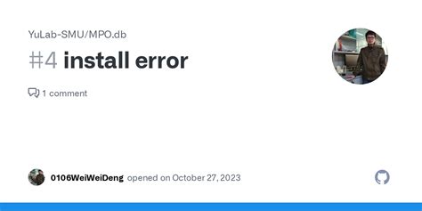 Install Error · Issue 4 · Yulab Smumpodb · Github