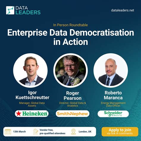 Data Leaders ™ On Linkedin Event Cdo Datademocratization