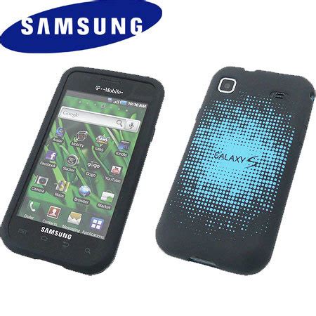 Genuine Samsung Galaxy S Silicone Sleeve Black Blue