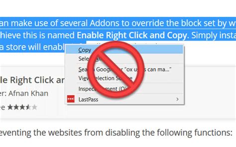 Allow right click simple copy para Google Chrome Extensão Download
