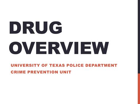 Drug Overview Pptx