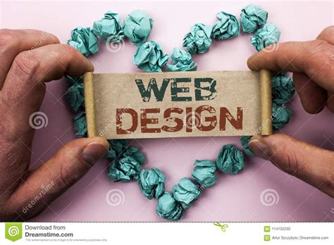 Word Writing Text Web Design Business Concept For Web Layout Template Responsive Webpage