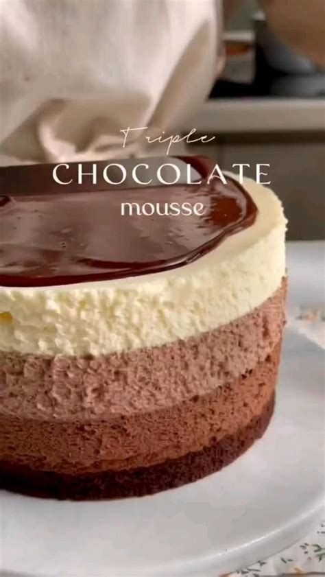 Triple Chocolate Mousse Cake Tutorial Chocolate Mousse Cake Tutorial