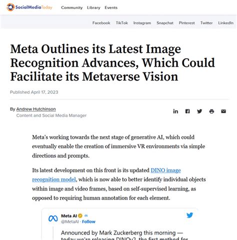 Metaが映像処理モデル「dinov2」を発表、将来はaiにより没入型vr環境が作れる可能性 Gigazine