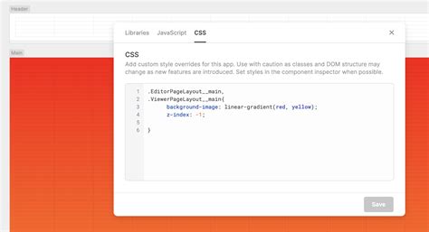 Add Gradient Color To Retool Header Via Custom Css 💬 Queries And