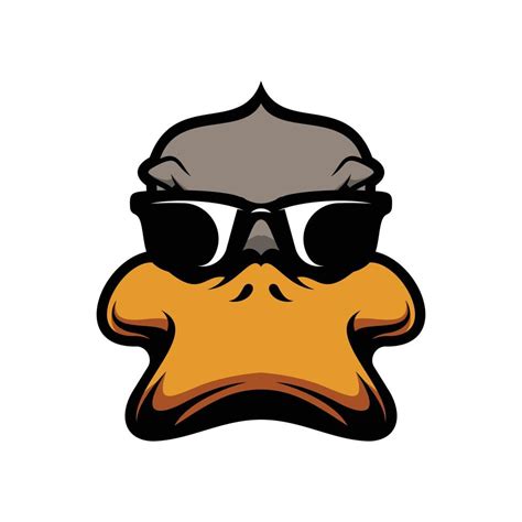 Duck Sunglass Mascot Logo Design 21219615 Vector Art At Vecteezy
