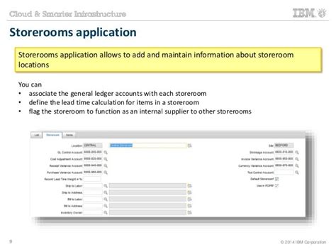 Maximo Training Inventory Management