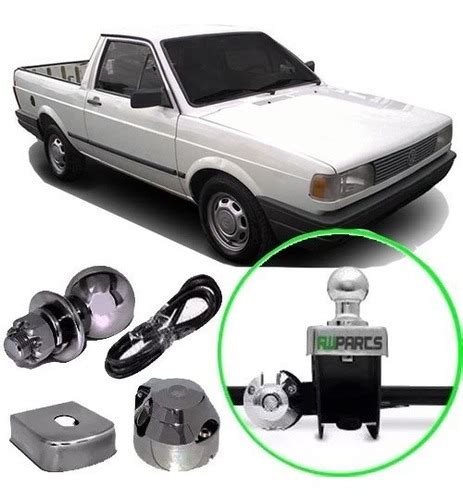 Engate Reboque Volkswagen Saveiro G1 Quadrada 400kg 2f Novo Frete grátis