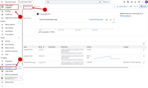 Gcp Setup A Log Sink Cytechs Documentations