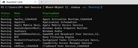 Find All Running Services On A Computer Using Powershell