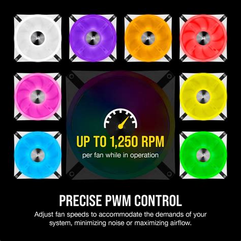 ICUE QL140 RGB 140mm PWM White Fan Dual Fan Kit With Lighting Node