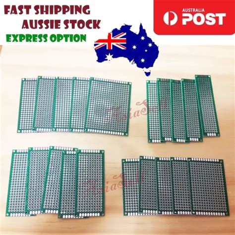 Double Sided Pcb Prototyping Board Circuit Set Of 20 2x8 3x7 4x6 5x7 3397 Picclick Au