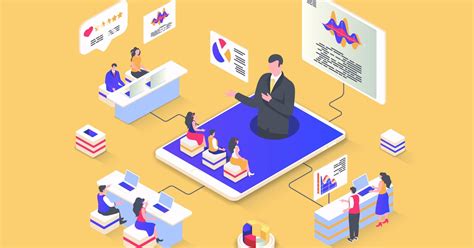 Business Training Isometric Web Illustration Illustrations Ft 3d And Isometry Envato