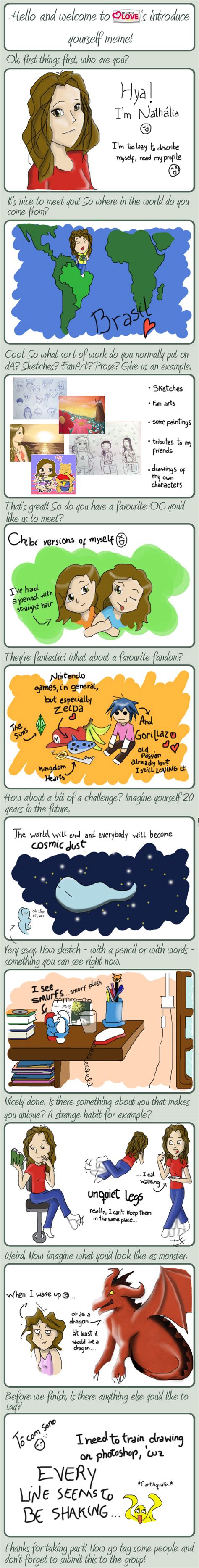 Introduce Yourself Meme By Taliapinheiro On Deviantart
