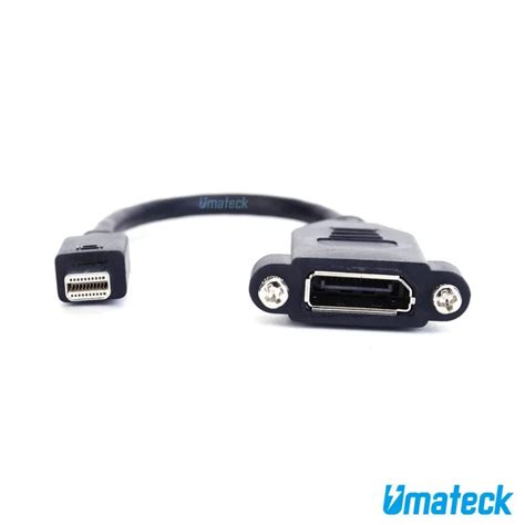 Mini Displayport Dp Male To Displayport Dp Female Panel Mount Cable Buy Mini Dp Panel Mount