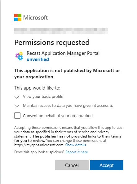 Application Manager Portal Authentication Recast Docs
