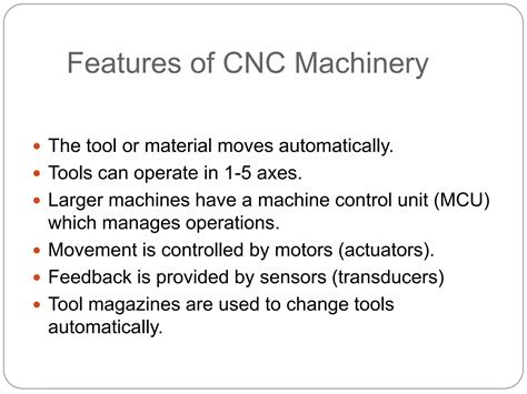 Introduction To Cnc Machines Pptx