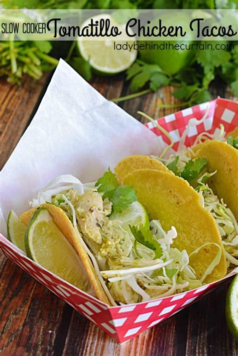 Tomatillo Chicken Tacos