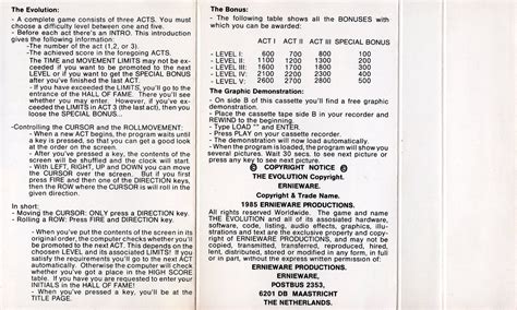 The Evolution Puzzle Game For Zx Spectrum 48k Zx Art